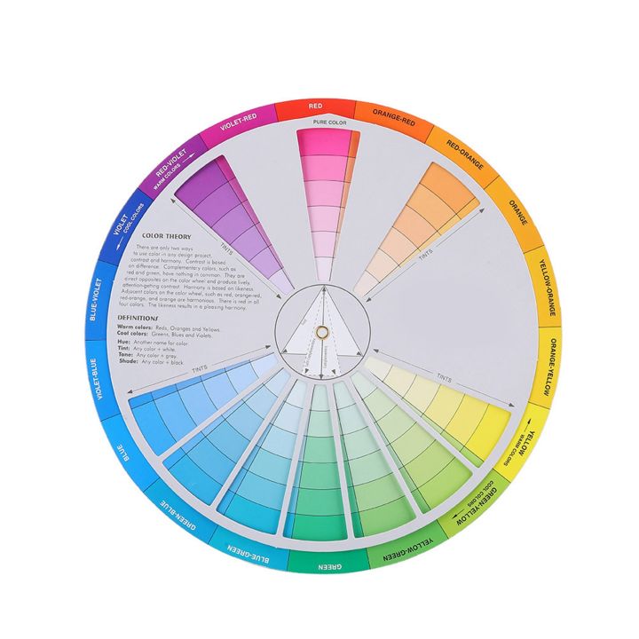 Tattoo Color Wheel Pigment Mixing Guide - 23cm Diameter, Accurate Color ...