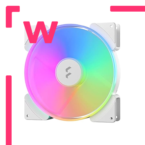 Fractal Design Prisma AL-18 PWM RGB White 180mm ARGB Compatible PC Case ...