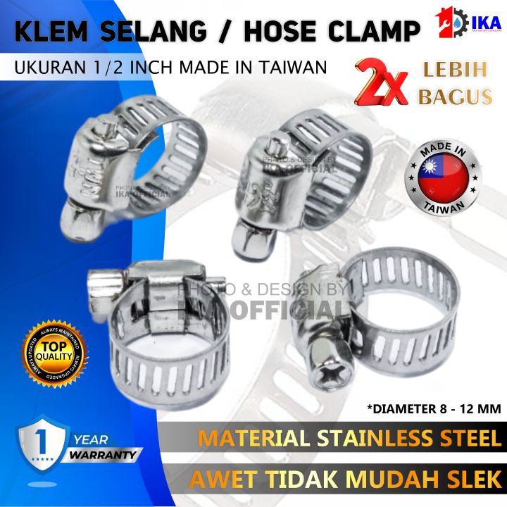 Klem Selang / Hose Clamp 1/2 made in Taiwan bagus murah | Lazada Indonesia