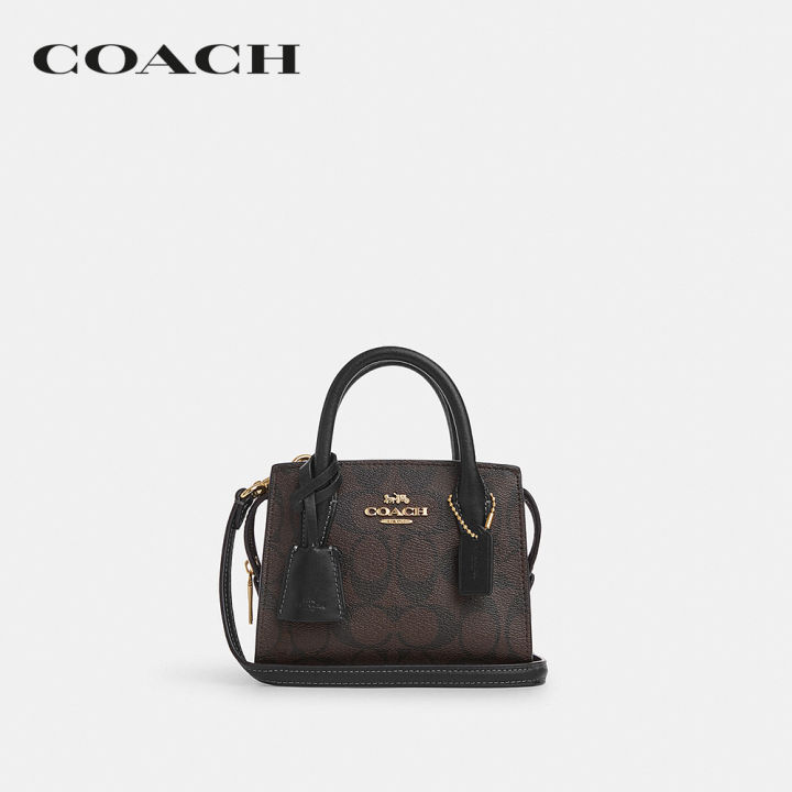 [Pre-Sale] COACH กระเป๋าสะพายข้างรุ่น Andrea Mini Carryall In Signature ...