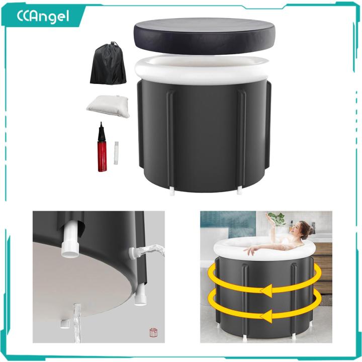 CCAngel Ice Bath Tub Cold Water Tub Bathing Bucket Soaking Baths Hot ...