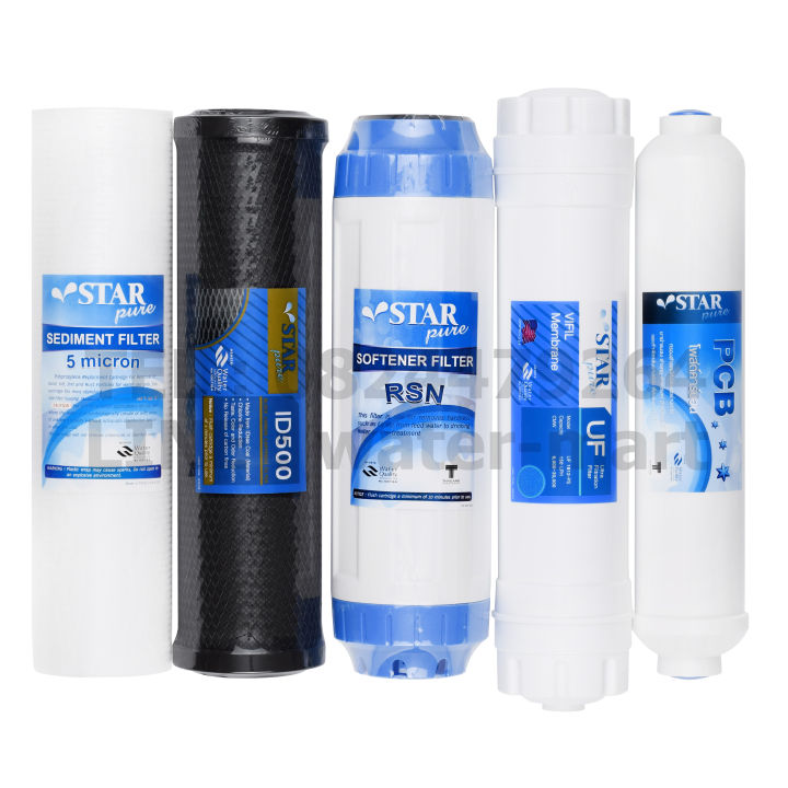 STAR PURE INLINE UF Filter Set 5 step ชุดไส้กรองน้ำ สตาร์ เพียว อินไลน์ ...