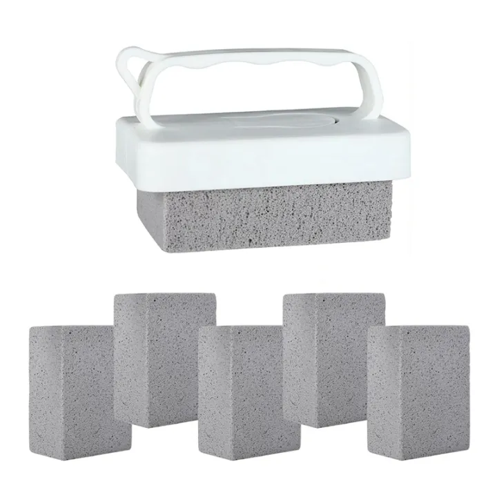 Pool and Spa Cleaning Essentials: 6 Handheld Pumice Stones with Handles ...
