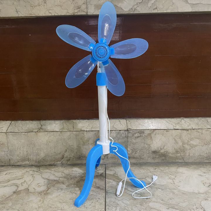 I Home Energy Saver 5 Blades Stand Fan Portable Floor Electric Fan ...