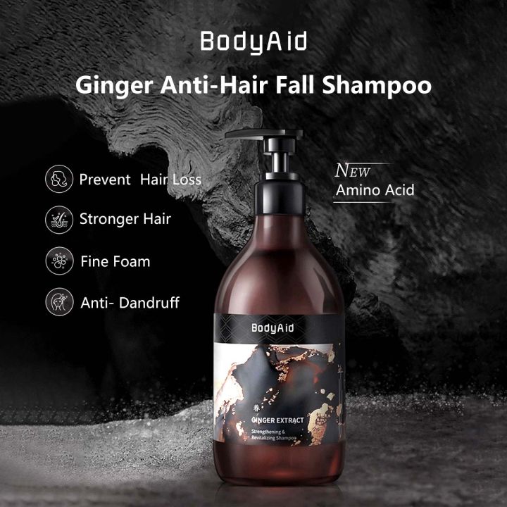 SG Local Seller 【BodyAid】Ginger Anti-Hair Fall Shampoo Anti Dandruff ...
