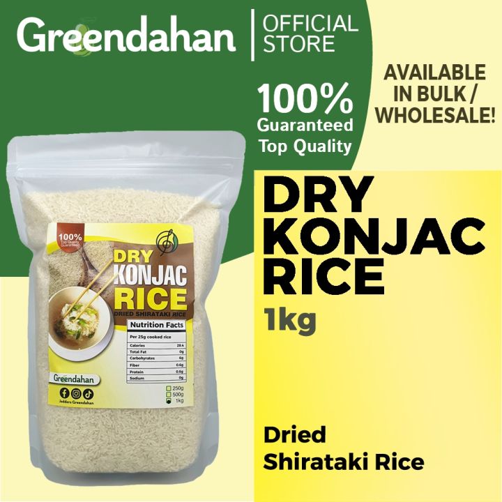 Greendahan Dry Konjac Shirataki Rice 1kg - Rice Substitute | Lazada PH