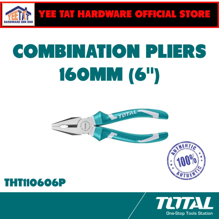 [ TOTAL ] THT110606P COMBINATION PLIERS 160MM (6") | Lazada
