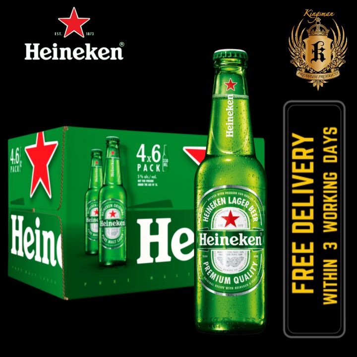 Heineken Pint 24 x 330ml (BBD: Oct 2023) | Lazada Singapore