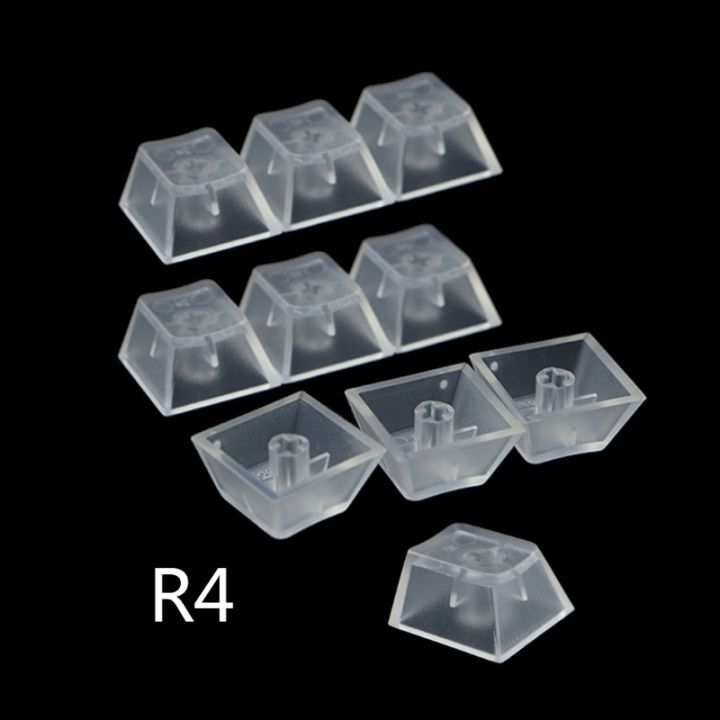 Amerteer 10Pcs Transparent ABS Keycaps Mechanical keyboard Matte Backlit For R4 R3 R2 R1 on hand ...
