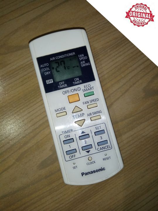 Remote AC Panasonic ECOSMART - Plasma Pendingin Ruangan/ Remot | Lazada ...