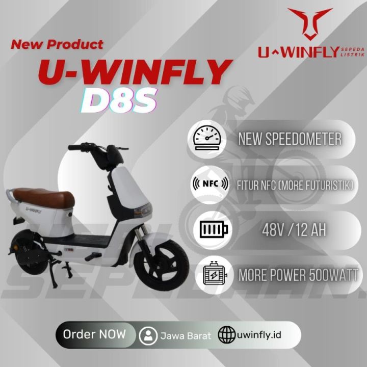 Special Promo... SEPEDA LISTRIK UWINFLY D8S ELECTRIC E BIKE 500 WATT ...