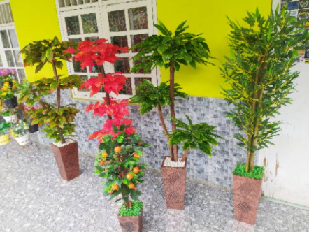 Pohon bambu artificial- Bambu plastik- pohon plastik- | Lazada Indonesia