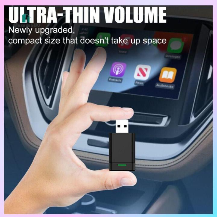 GLASSES580 Black Wireless CarPlay Adapter Plug and Play Plastic Auto ...