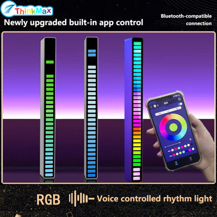Led Rgb Music Sound Light Bar Bluetooth-compatible App Control ...