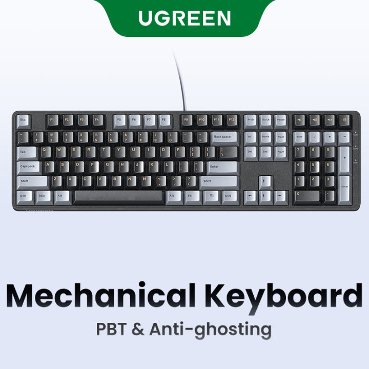 UGREEN Mechanical Wired Keyboard Full 108 Keys Ergonomic Design for ...