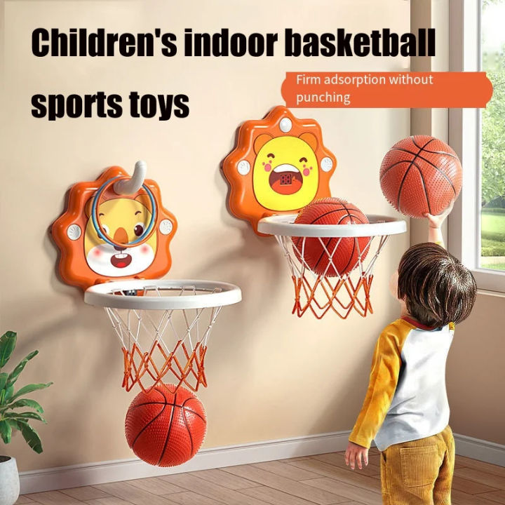 Kids Basketball Frame Sports Playing Set Adjustable Basket Holder Hoop ...