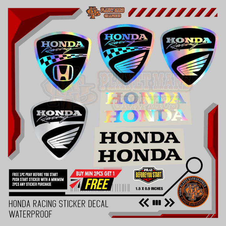 Honda Racing Sticker Motorcycle Decal Waterproof | Lazada PH
