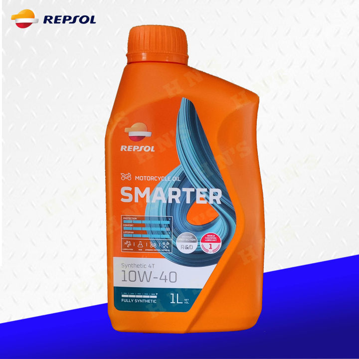 REPSOL Smarter Synthetic 4T ( Moto SINTÉTICO ) 10W-40 Fully Synthetic ...