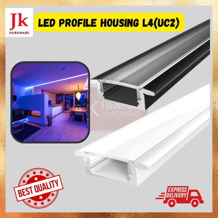 (1M/1.5M) LED Strip Light Aluminium Casing Profile Track Housing ...