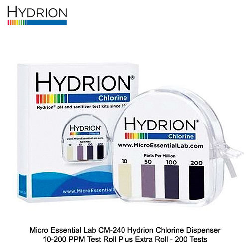 Mel Micro Essential Lab CM-240 Hydrion Chlorine Test Strips Dispenser ...