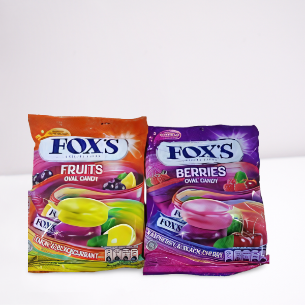Permen fox's fruits oval candy ( 125gr ) permen rasa lemon dan ...