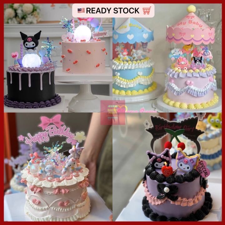 Sanrio Cake Topper Decoration Melodi Cake Topper Kuromi Cake Topper ...