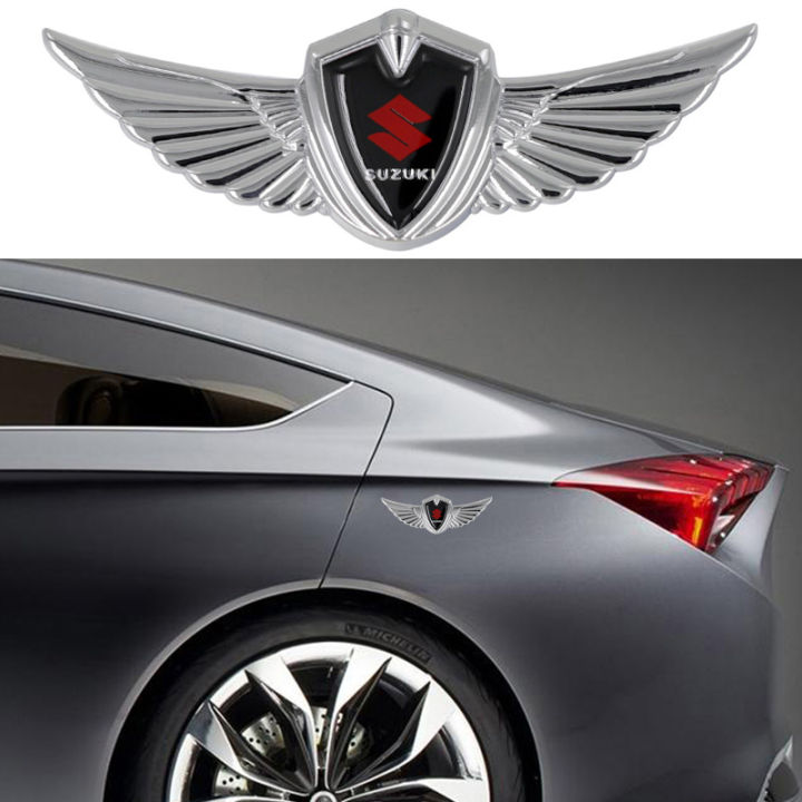 Metal Wings Car Window Bumper Body Badge Emblem Sticker Decal For ...