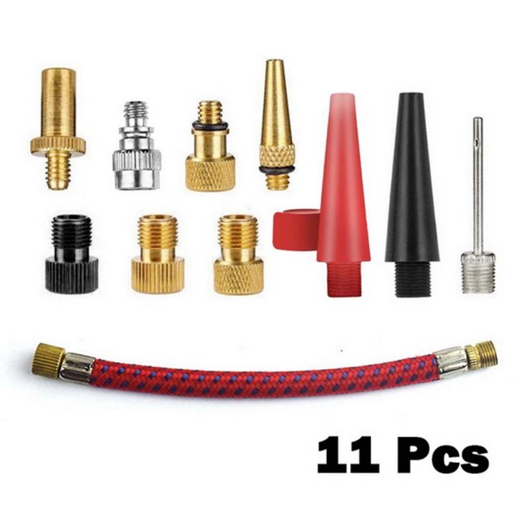 HAMILTI Universal Bicycle Inflatable Pumps Scooter Ball Tire Inflater Adapter Nozzle Pumps Hose ...