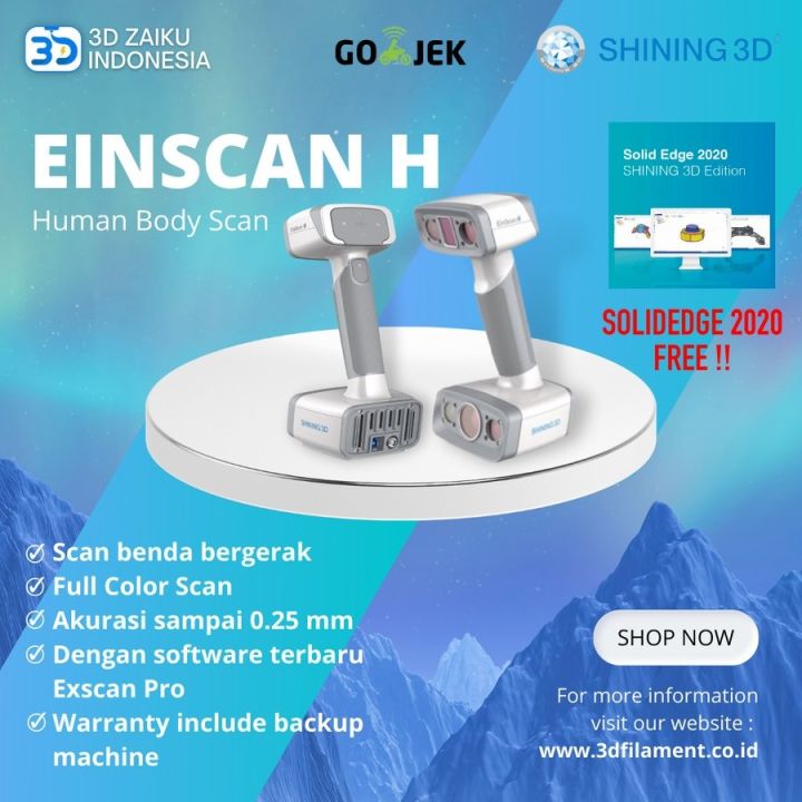 Industrial Grade 3D Scanner Einscan H for Human Body Scan | Lazada ...