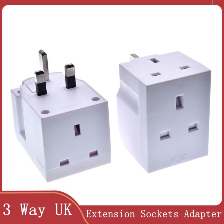 UK Plug 250V 13A Portable Multi 1 to 3 ways Travel Adapter Power Socket ...