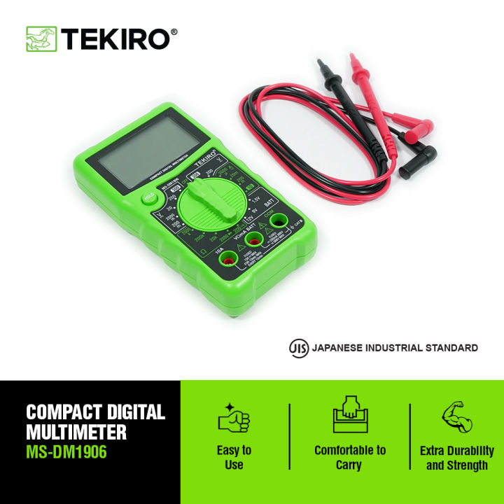 TEKIRO DIGITAL MULTIMETER COMPACT / MULTI TESTER / AVO METER | Lazada ...