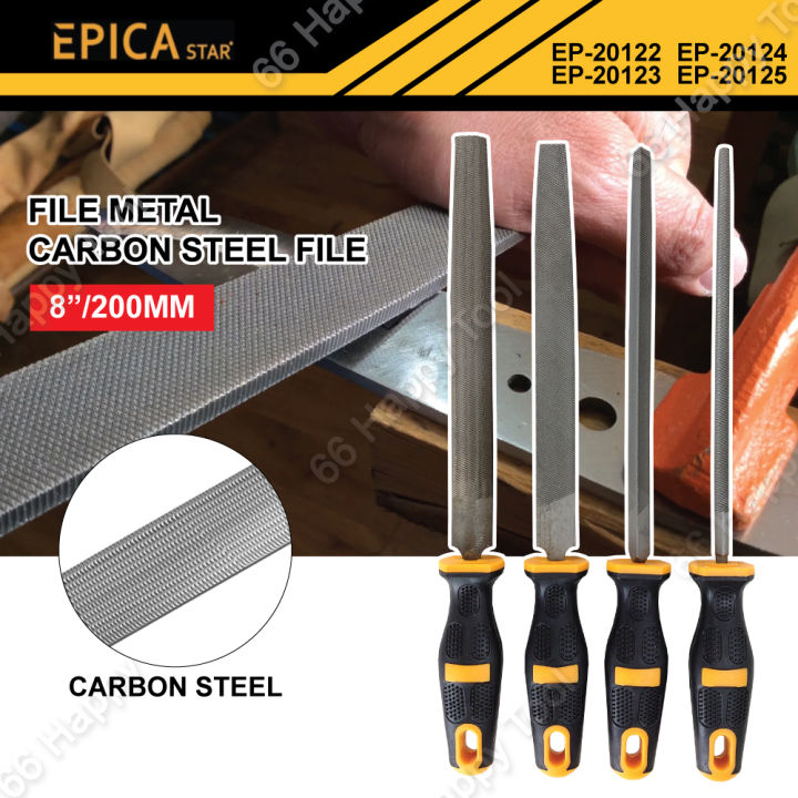 EPICA STAR File Metal Carbon Steel File Flat/Half Round/Triangular/Fine ...