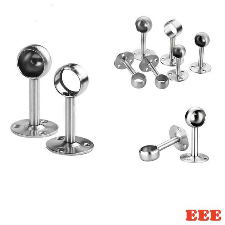 Heavy Duty Stainless Steel Round Tube Bracket Holder Center Post End ...