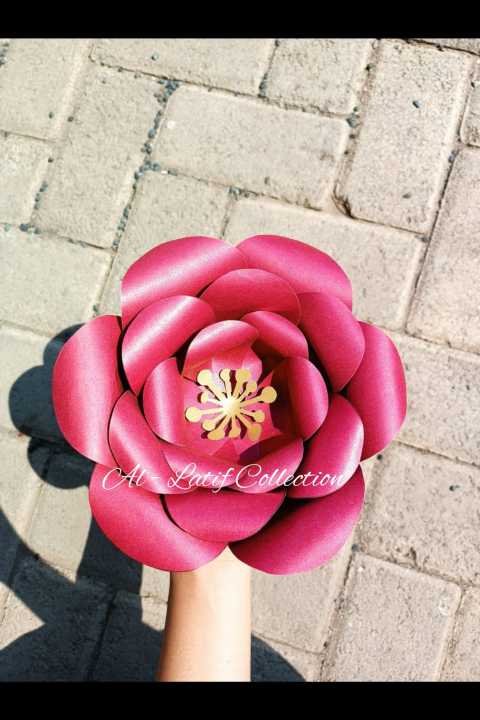 Pola Paper Flower || Pola Bunga Kertas || Paper Craft || B-01 | Lazada ...