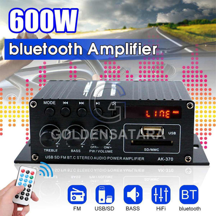 AK370 Power Amplifier 12V 40W Audio Bluetooth Mobil Car Audio / AK380 ...