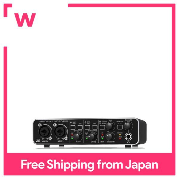 Beringer 2-input 4-output USB audio interface UMC204HD U-PHORIA | Lazada PH