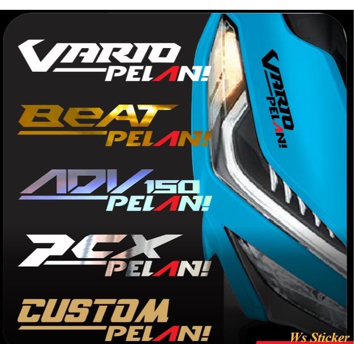 STIKER VARIASI PELAN ! MOTOR HONDA VARIO, PCX, BEAT, ADV | Lazada Indonesia