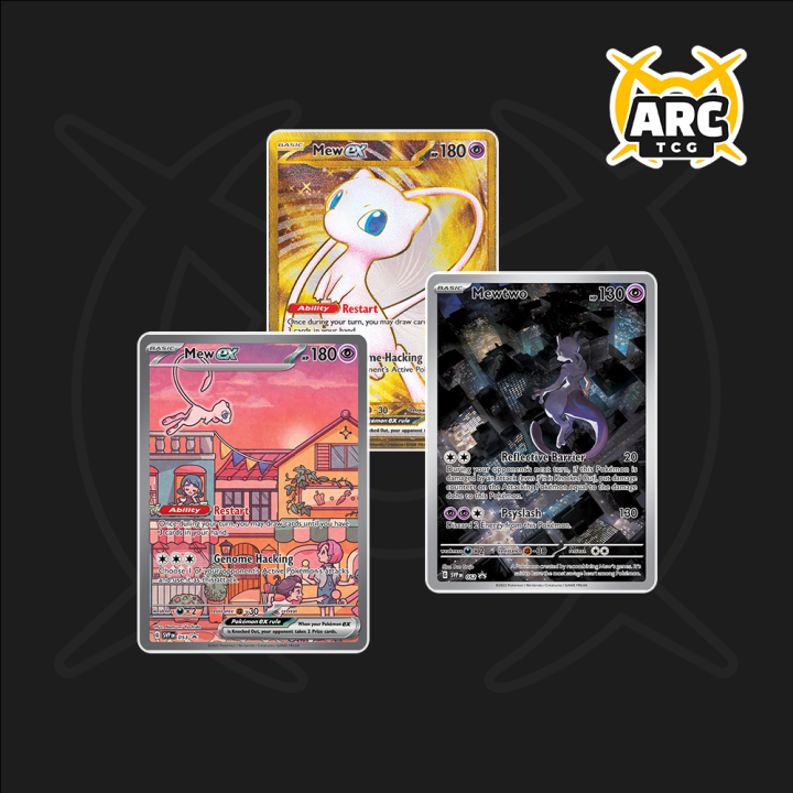 151 UPC Promo Cards Set [Mewtwo - SVP 052, Mew ex - SVP 053, Mew ex ...