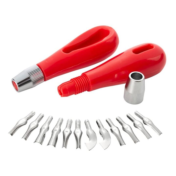 Linoleum Cutter Set, 2 Sets Craft Lino Cutters with 6 Assorted Blades ...