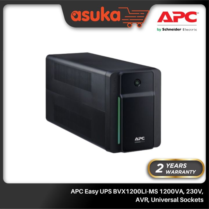 APC Easy UPS BVX1200LI-MS 1200VA, 230V, AVR, Universal Sockets | Lazada
