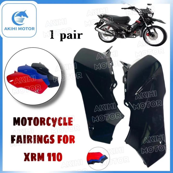 [AKIHI MOTOR] MOTORCYCLE SIDE COVER XRM 110 (A10) | Lazada PH