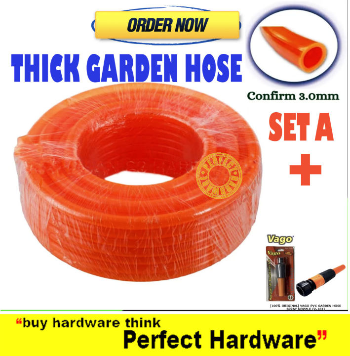 10m/30m X (3.0mm,thk) Orange Super UV Hose / Garden Hose Lawn / Water ...