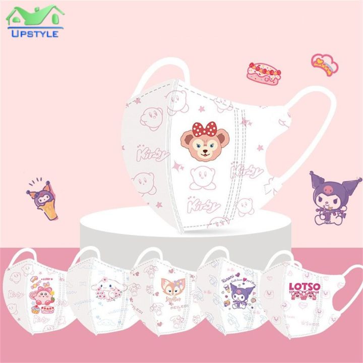 【Upstyle】10Pcs Sanrio 3-layer Face Mask Disposable 3D Face Protective ...