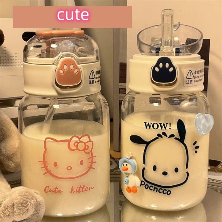 Ustyle 400ml Cute Cartoon Female Straw Water Cup Large-capacity Kettle ...
