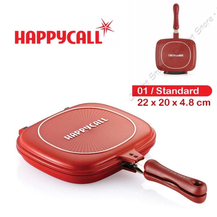Happycall แบบสองกระทะด้านแบบลึกเกาหลีขึ้น | Lazada.co.th