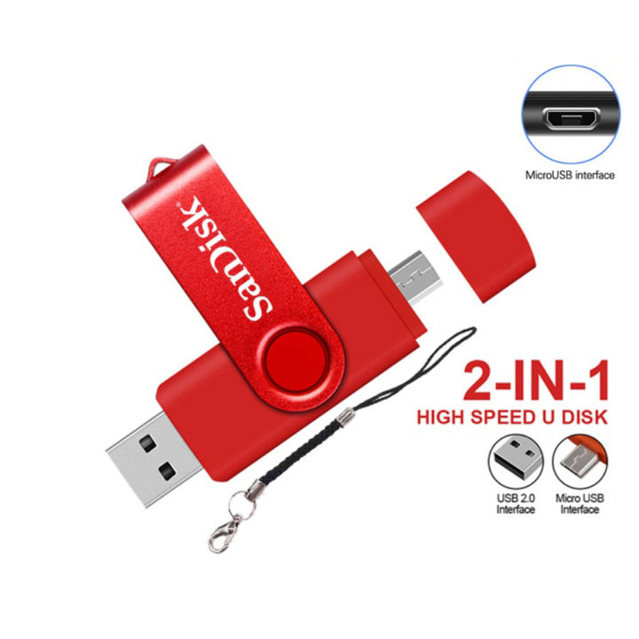 【Fast Delivery】SanDisk USB2.0 Android OTG and computer 2-in-1 mini ...