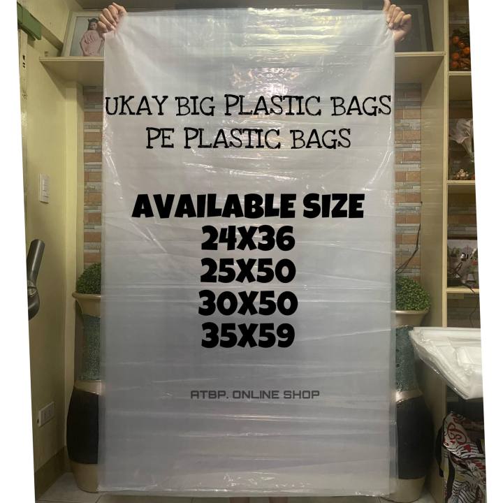 1 PC. UKAY BIG PLASTIC BAGS | PE PLASTIC BAGS | RTW BALUTAN PLASTIC ...
