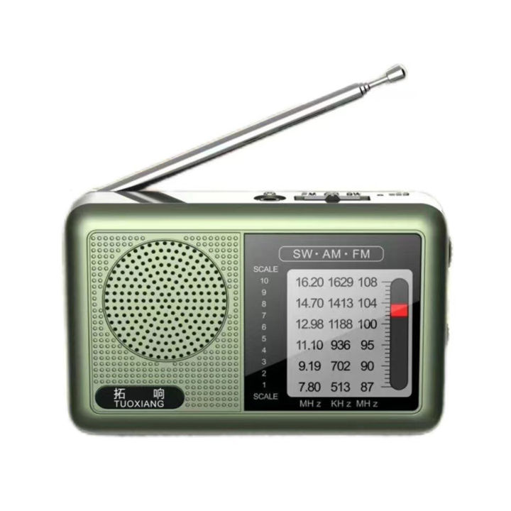 Portable Radio Battery-operated Portable Radio Compact Rechargeable Fm ...