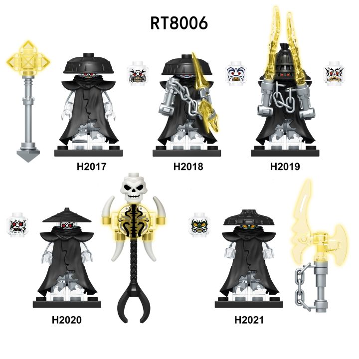 NINJAGO The Forbidden Five Buildable Minifigure Set (Nokt, Rox, Drix ...