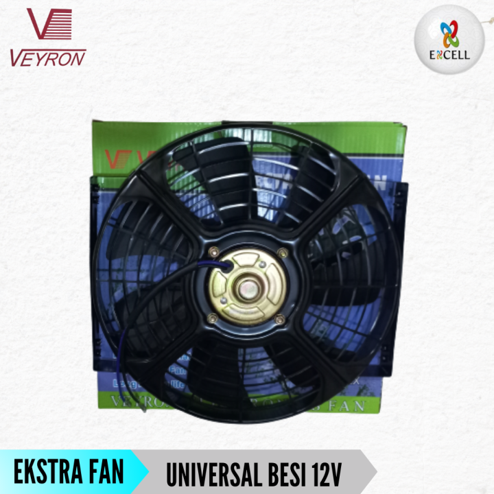 Extra Fan Kipas Motor Ac Mobil Universal Kondensor Radiator Besi 12v 10 ...